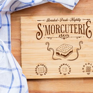 Smorcuterie Svg| Charcuterie Board Svg| S'mores Board Svg| Camping Svg ...