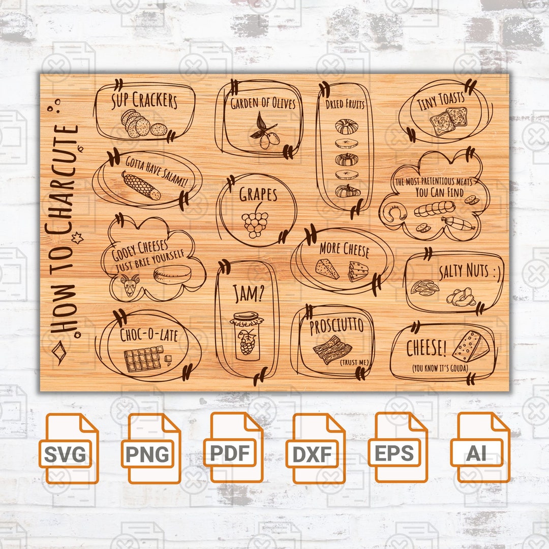 How to Charcute SVG File| Cute Charcuterie Board SVG | Fancy ...