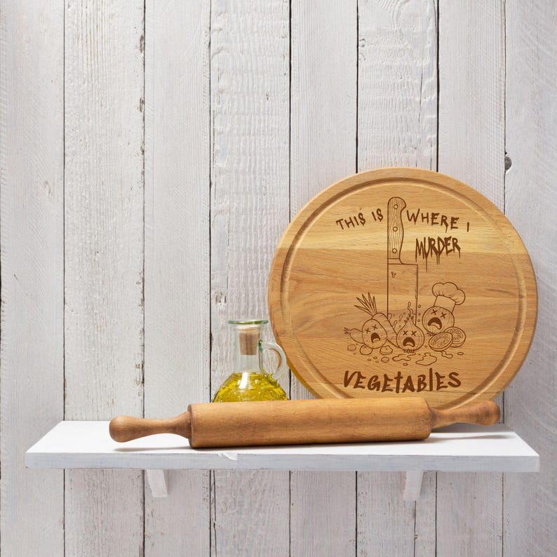 Vegetable Murder Board Svg File| Cutting Board SVG| Cricut| Cut Files ...