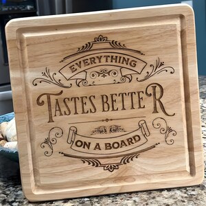 Charcuterie Board SVG: "everything Tastes Better" Laser Cut File ...