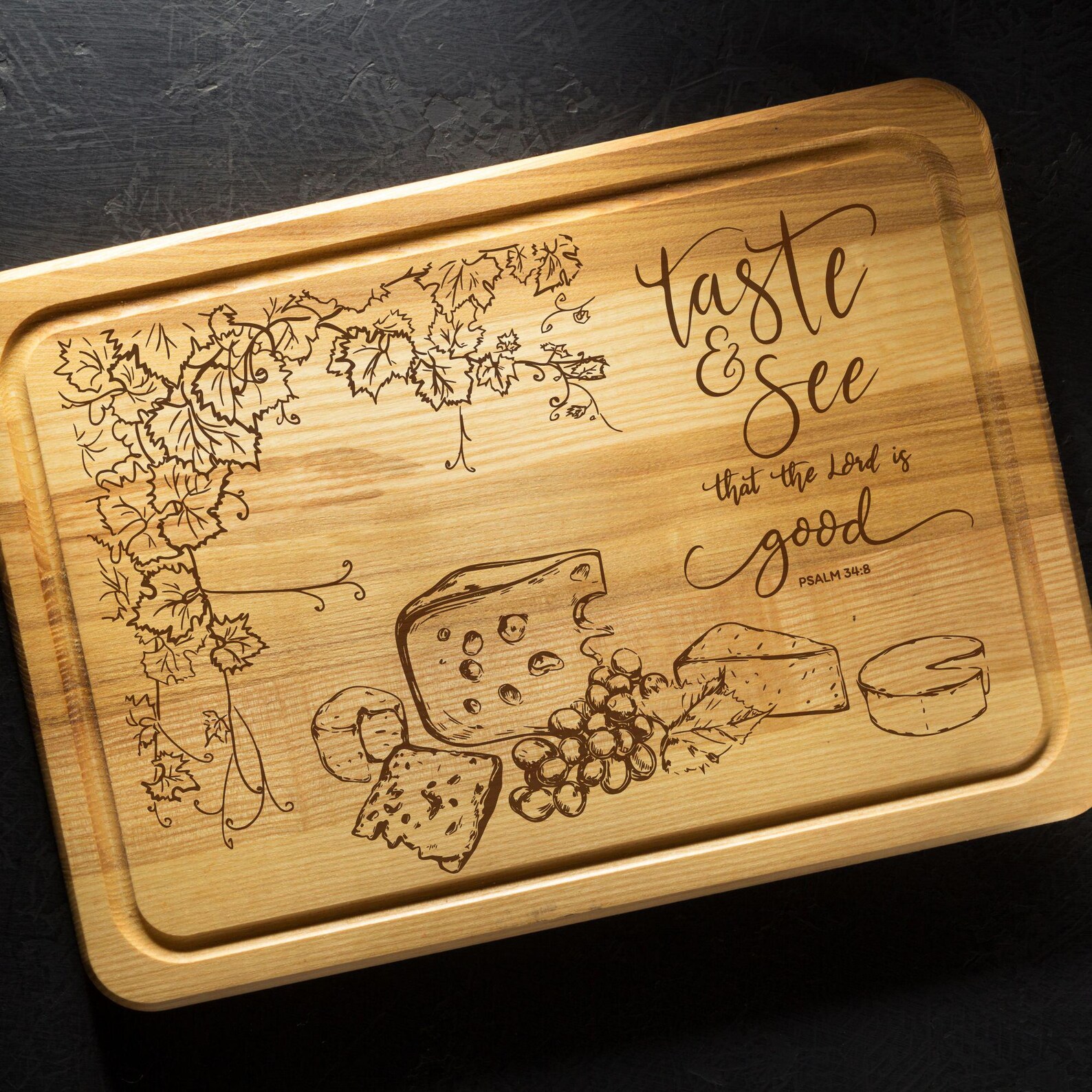 Charcuterie Board Laser Engrave File: Taste and See SVG (digital ...