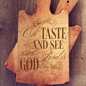 Taste and See That the Lord is Good Svg File| Bible Verse Svg| Kitchen ...