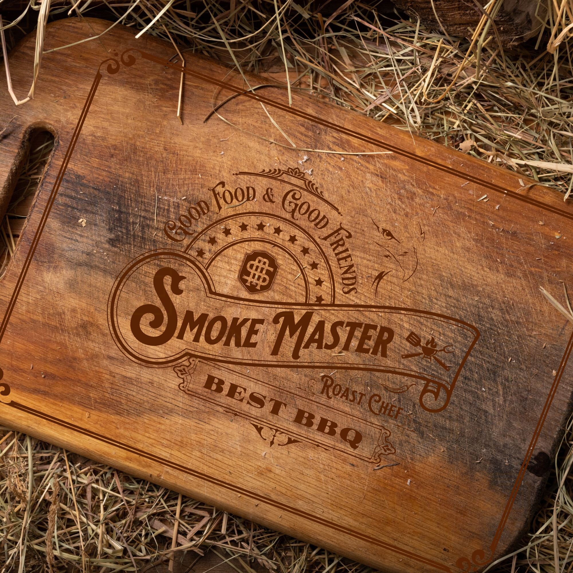 Smoke Master Grill Svg – Bbq Engraving Design – Personalized Cutting ...