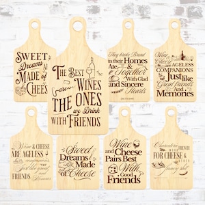 Cheese Board Sayings Bundle Svg File| Cutting Board SVG| Cricut| Cut ...