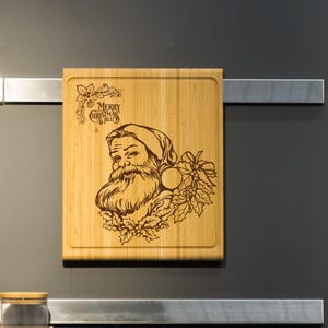 Christmas Santa Tray Laser Cut File: Glowforge SVG (digital Download ...