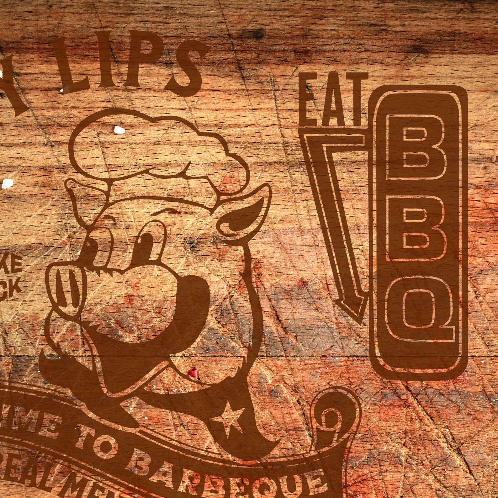 Read My Lips Bbq Svg File Grillmaster Cutting Board SVG Cricut Cut ...
