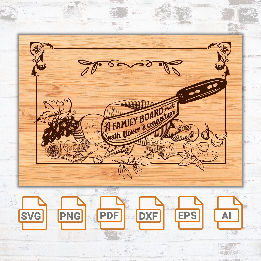 Family Board Laser Cut File: SVG, Glowforge Ready (digital Download) - Etsy
