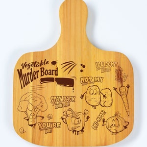 Vegetable Murder Board Svg File| Cutting Board SVG| Cricut| Cut Files ...