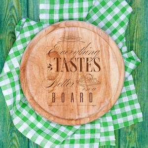 Everything Tastes Better on a Board Svg| Charcuterie Sign Display Board ...