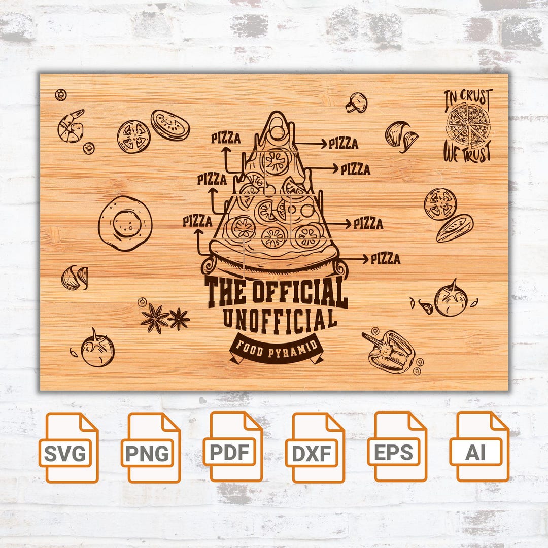 Pizza Cutting Board| Camping SVG| Charcuterie Board Cut Files| Pizza ...