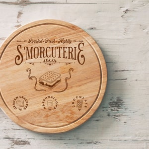 Smorcuterie Svg| Charcuterie Board Svg| S'mores Board Svg| Camping Svg ...