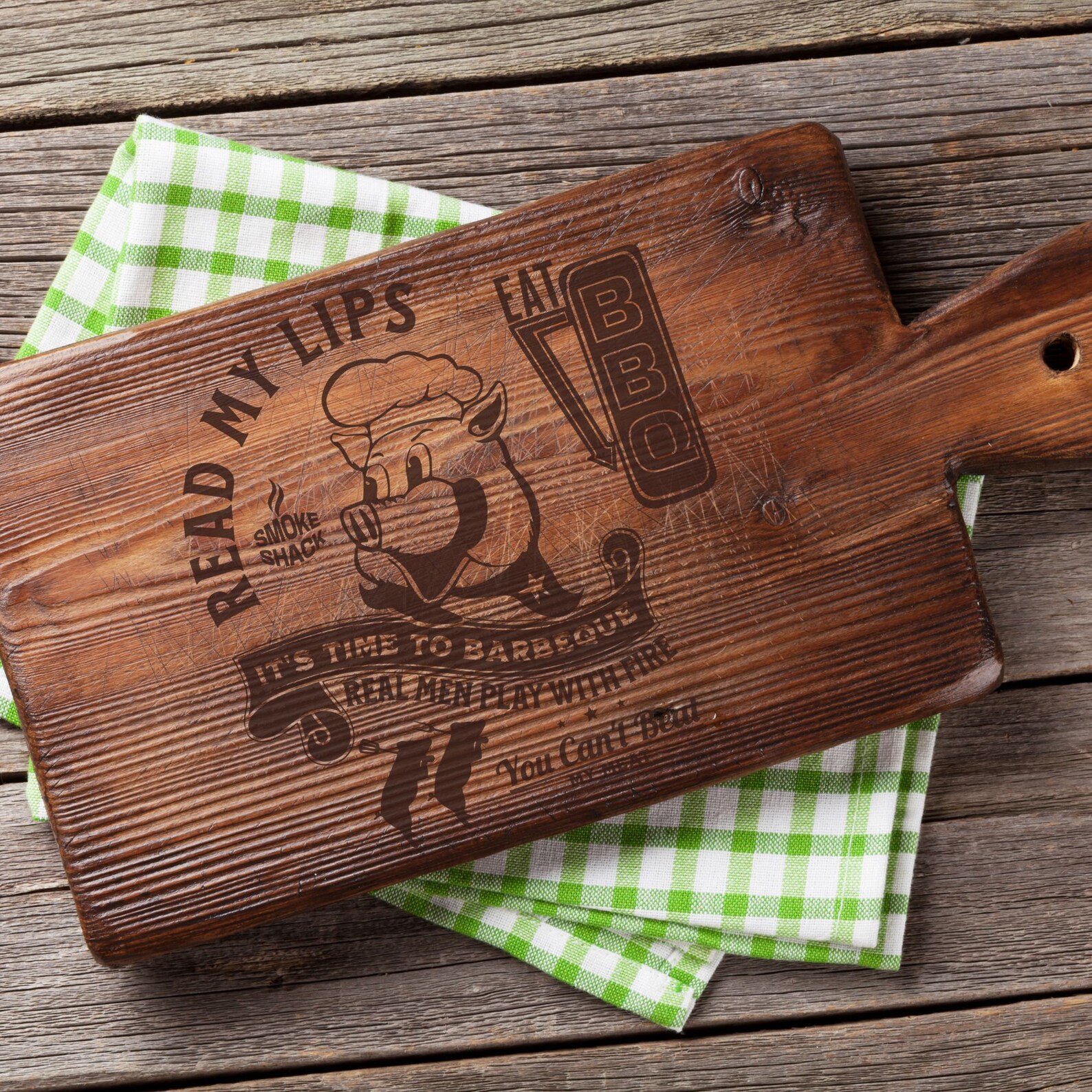 Read My Lips BBQ SVG File: Grillmaster Cutting Board (digital Download ...