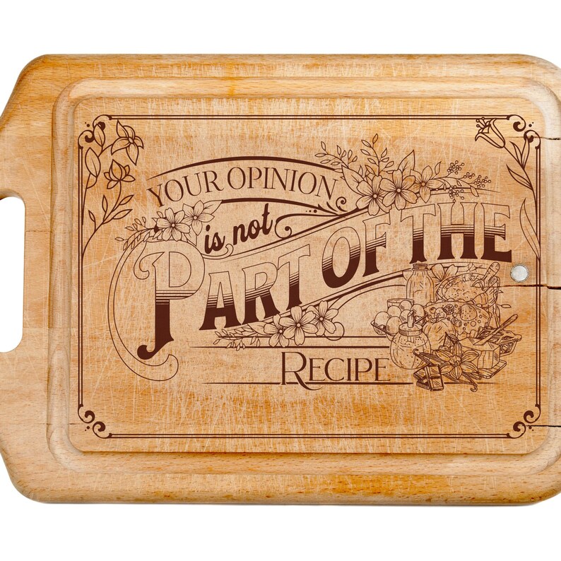 Funny Kitchen Quote SVG: Recipe Opinion, Cricut Cut File (digital ...