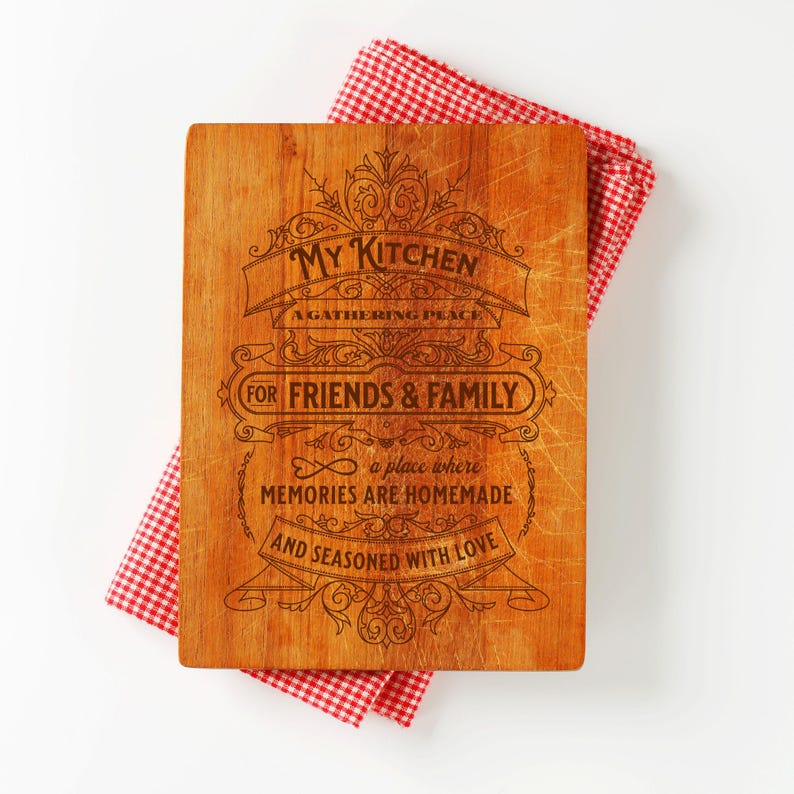 Kitchen Gathering Place SVG: Cutting Board Sign, Cricut Files (digital ...