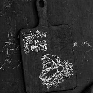 Christmas Santa Tray Laser Cut File: Glowforge SVG (digital Download ...