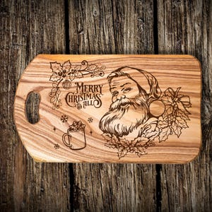 Christmas Santa Tray Laser Cut File: Glowforge SVG (digital Download ...