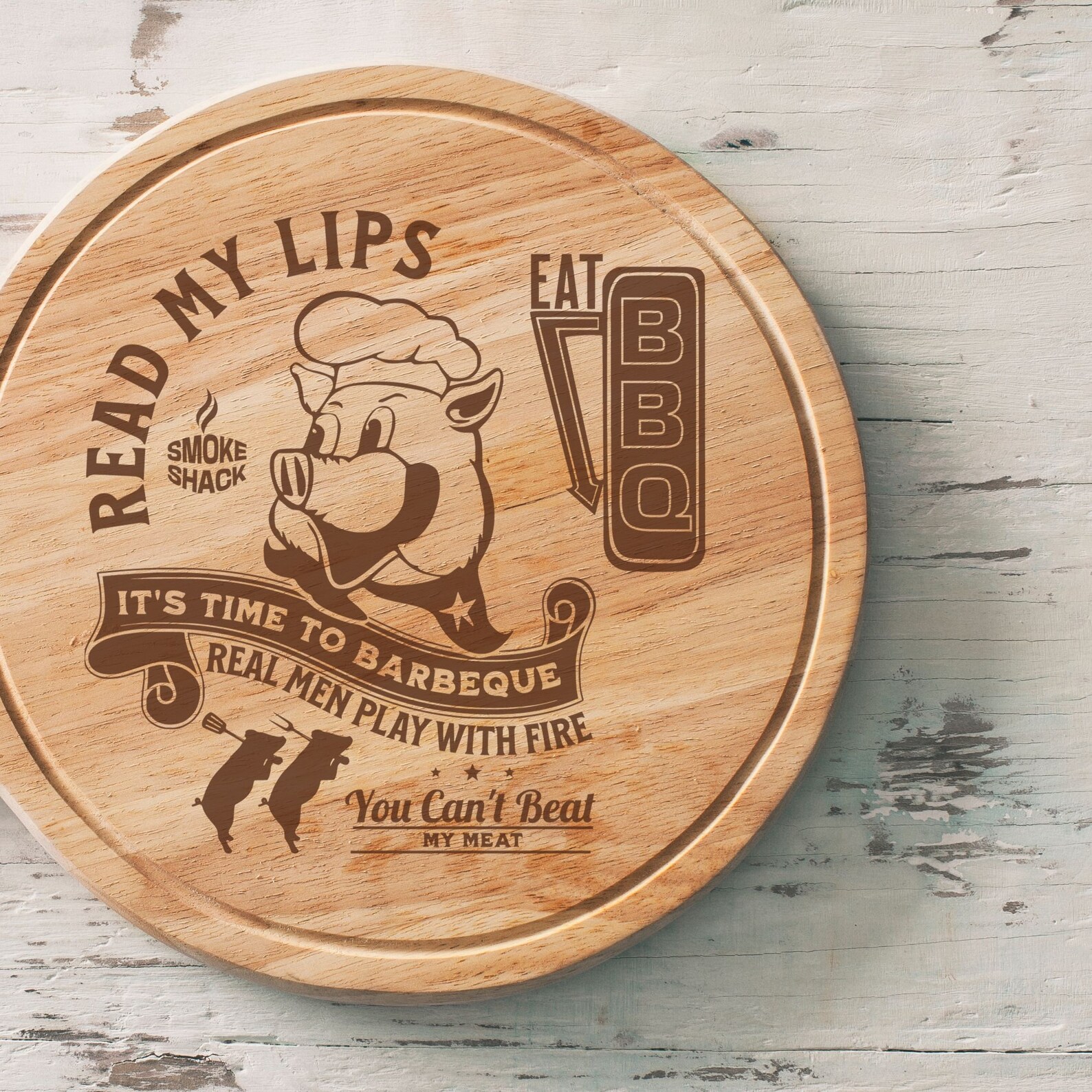 Read My Lips Bbq Svg File Grillmaster Cutting Board SVG Cricut Cut ...