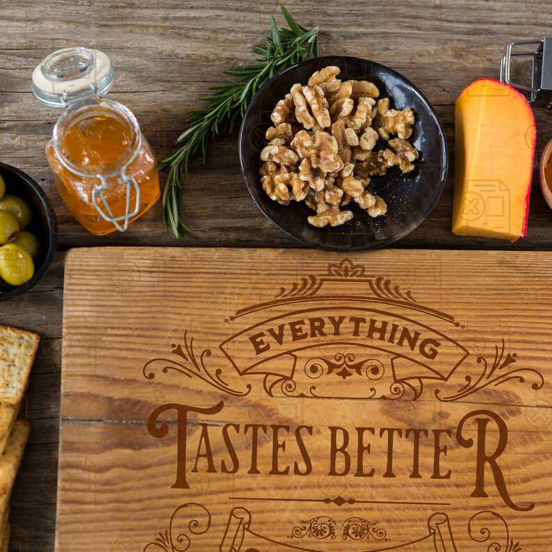Everything Tastes Better on a Board Svg Charcuterie Sign - Etsy Ireland