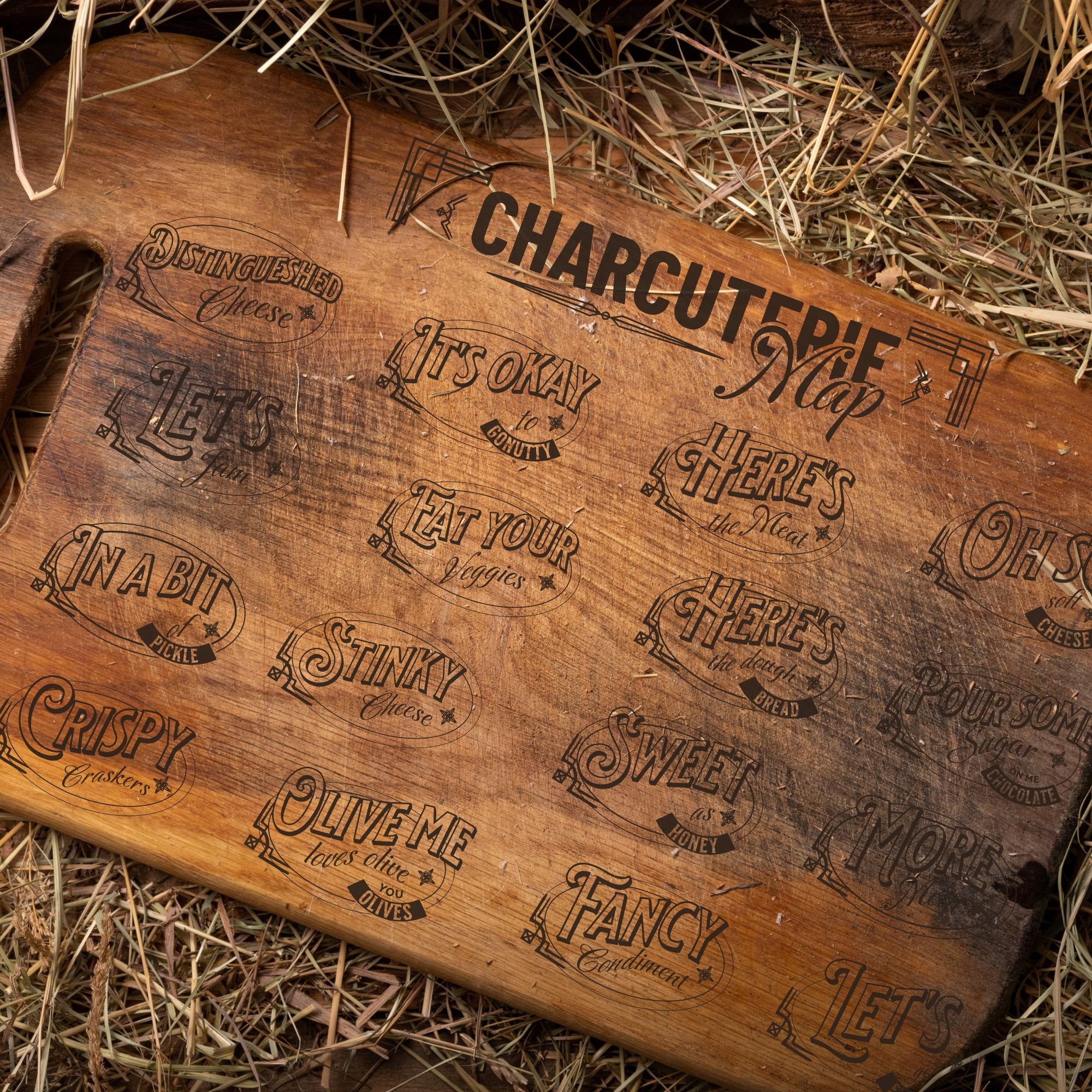 Charcuterie Map SVG File: Serving Tray Cut Files (digital Download) - Etsy