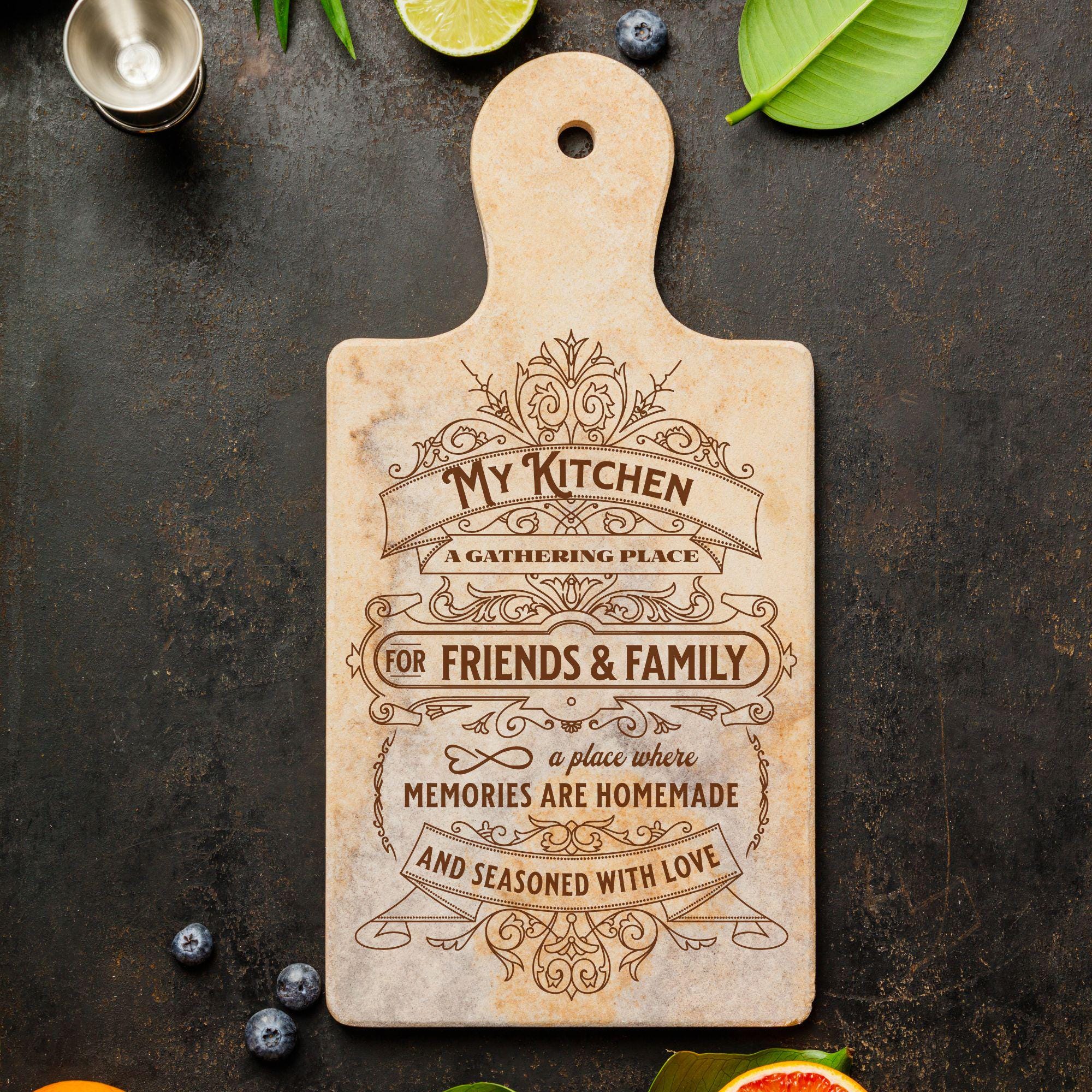 Kitchen Gathering Place SVG: Cutting Board Sign, Cricut Files (digital ...