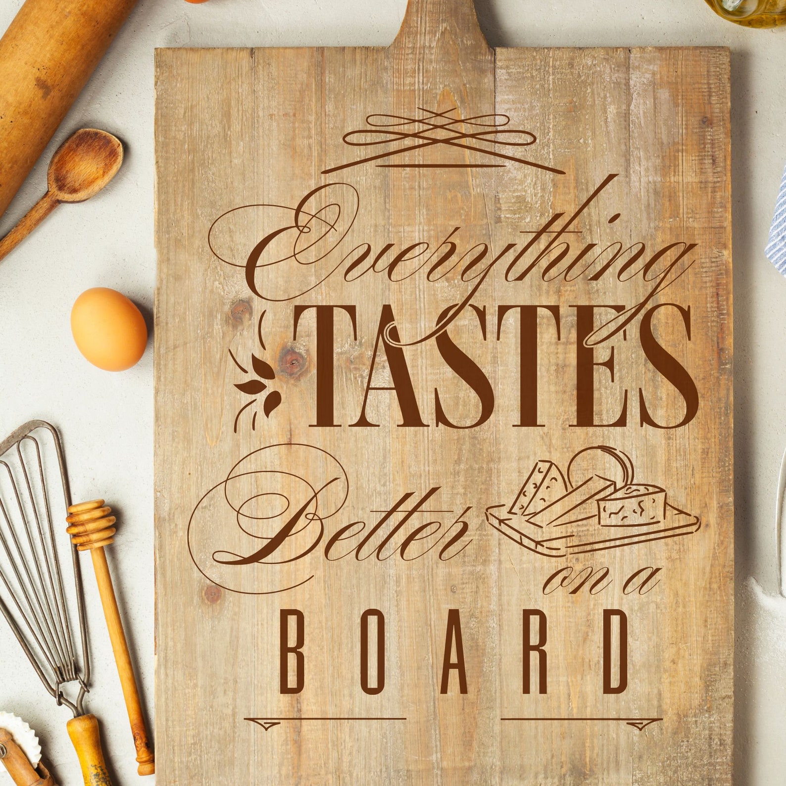 Charcuterie Board SVG: Laser Cut Sign, Display Board (digital Download ...