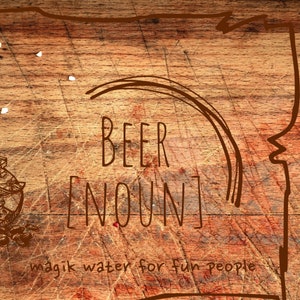 Beer Magik Water SVG: Funny Cutting Board Design (digital Download) - Etsy