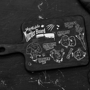 Vegetable Murder Board Svg File| Cutting Board SVG| Cricut| Cut Files ...