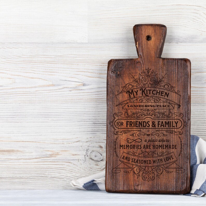 Kitchen Gathering Place SVG: Cutting Board Sign, Cricut Files (digital ...