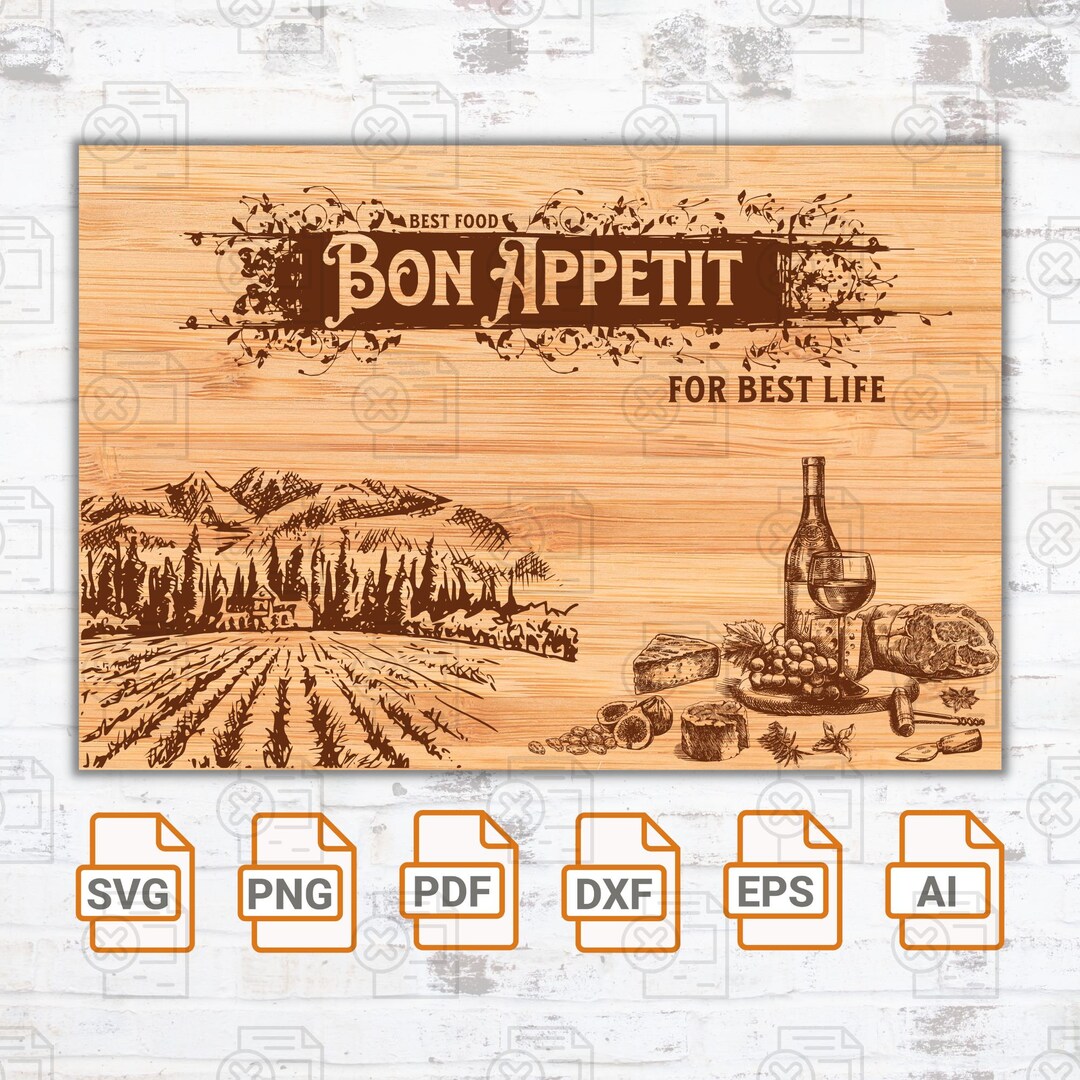 Charcuterie Board Laser Engrave File Wine & Cheese DIY| Charcuterie Sign Display Board Laser Cut ...