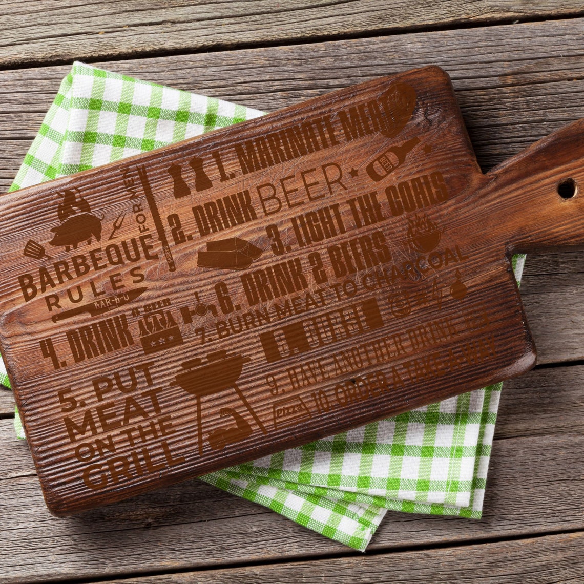 BBQ Grill Chart SVG: Grillmaster Cutting Board Design (digital Download ...