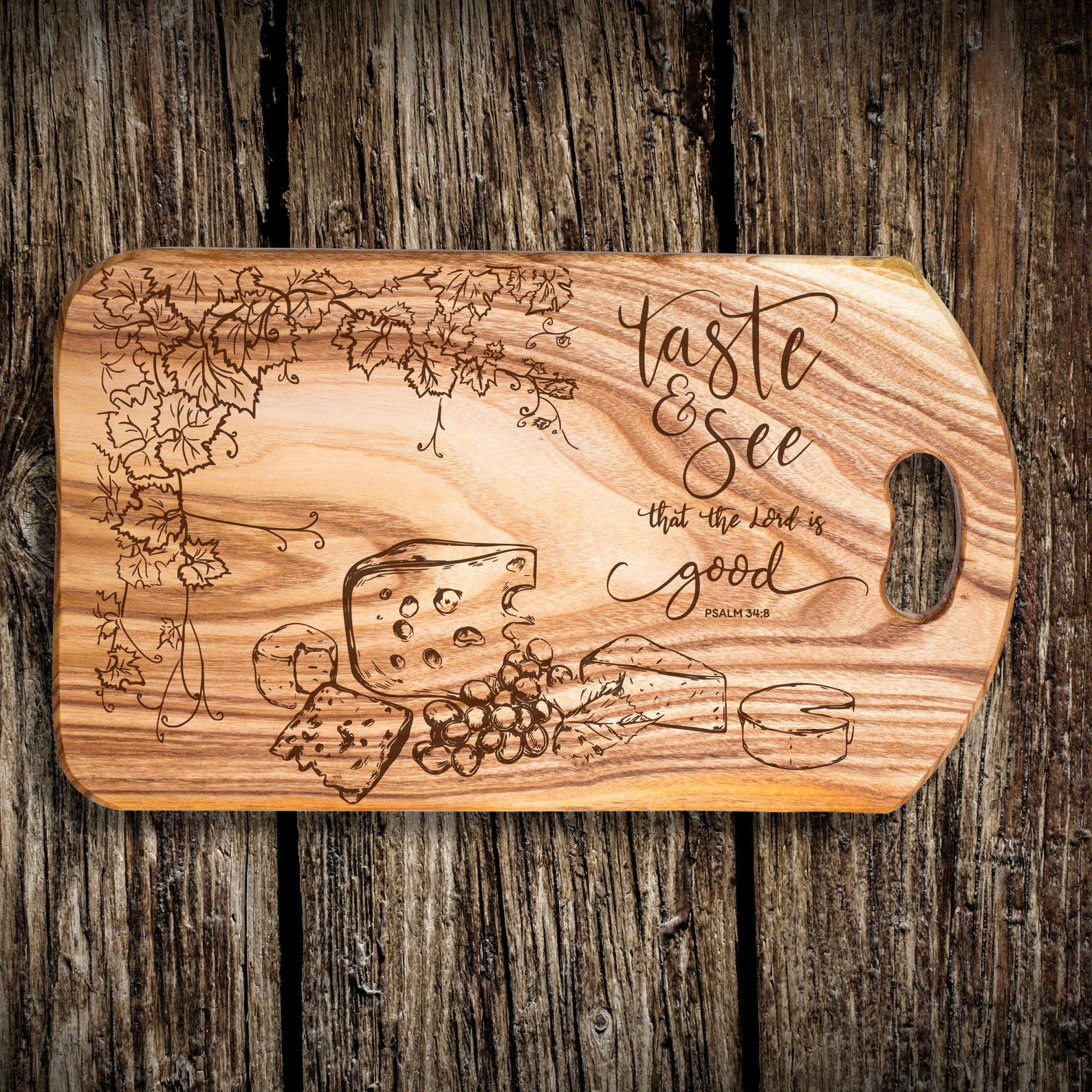 Charcuterie Board Laser Engrave File: Taste and See SVG (digital ...