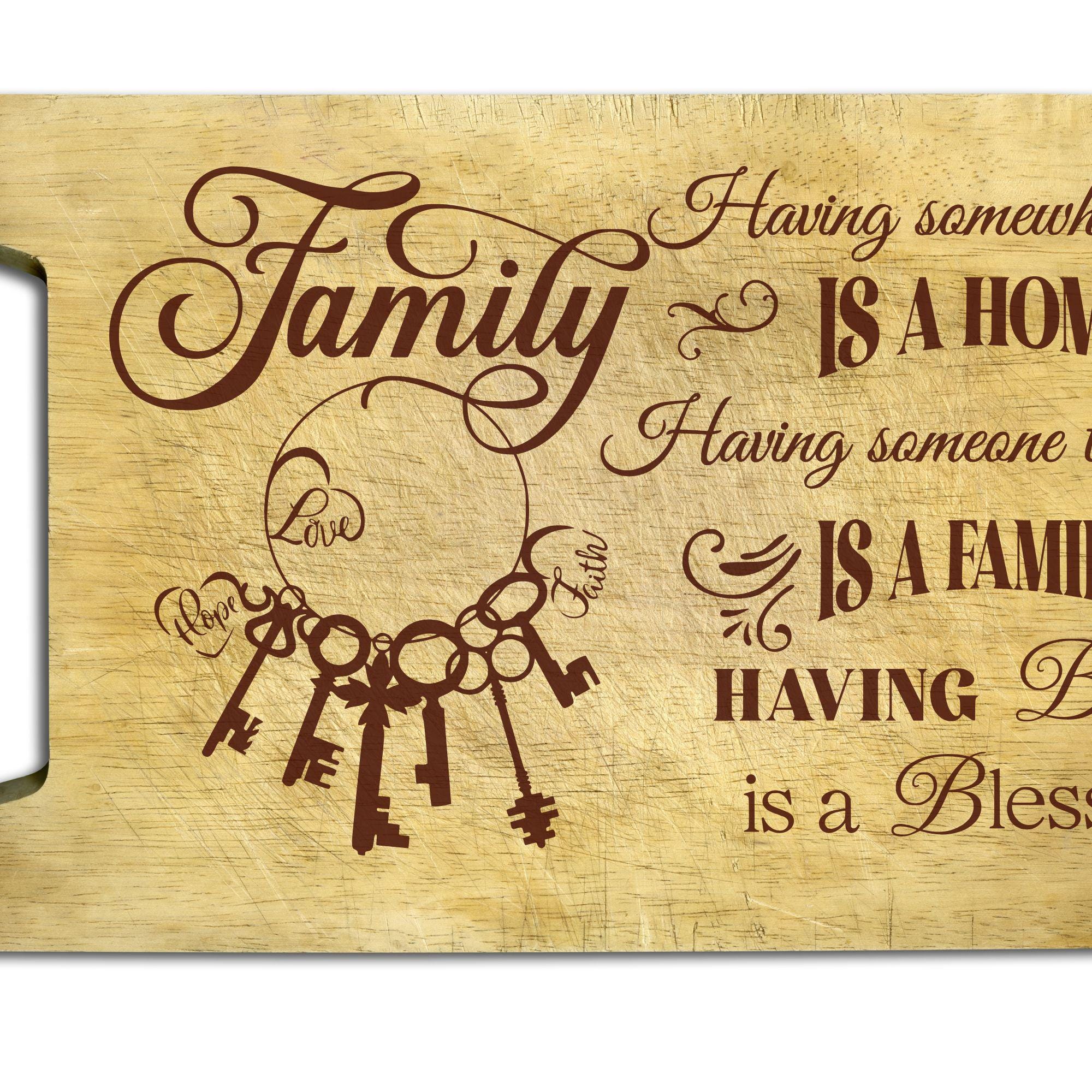 Family Board SVG File: Cutting Board Design (digital Download) - Etsy