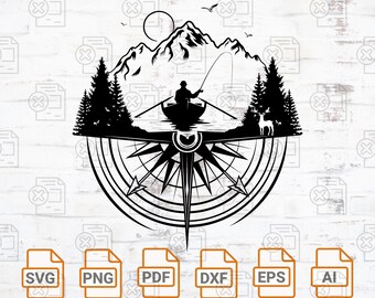 Compass Svg Adventure Svg Nautical Compass Svg Compass - Etsy