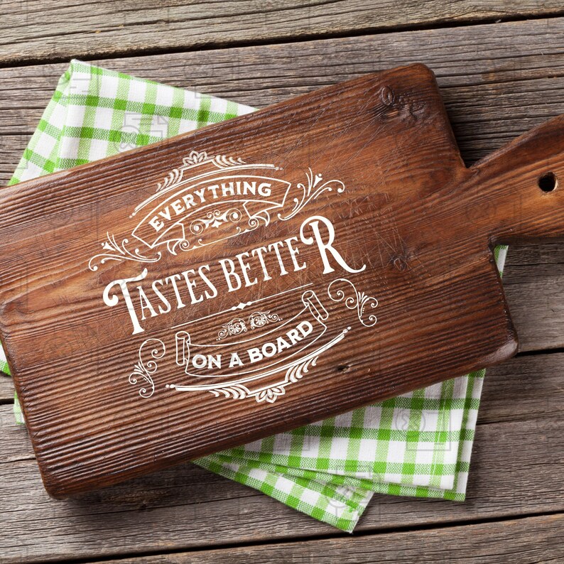 Everything Tastes Better on a Board Svg Charcuterie Sign - Etsy Ireland