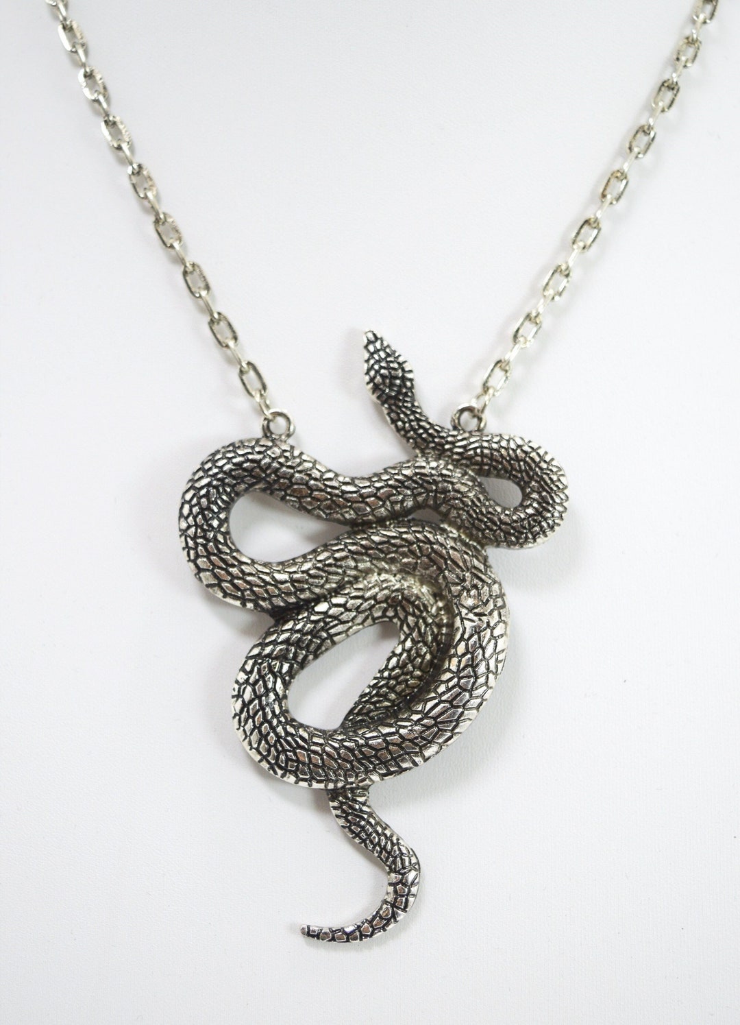 Serpent Snake Necklace Symbol of Rebirth Occult Witchcraft - Etsy