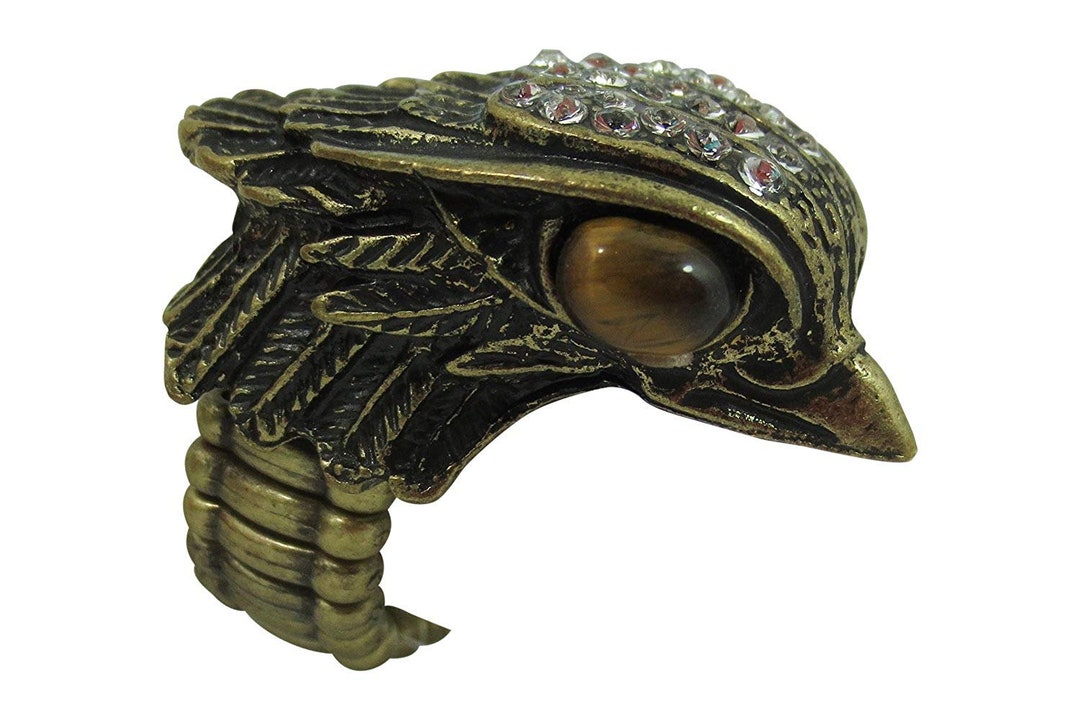 Eagle Ring Women's Animal Bird Hawk Eagle Head Ring Power - Etsy