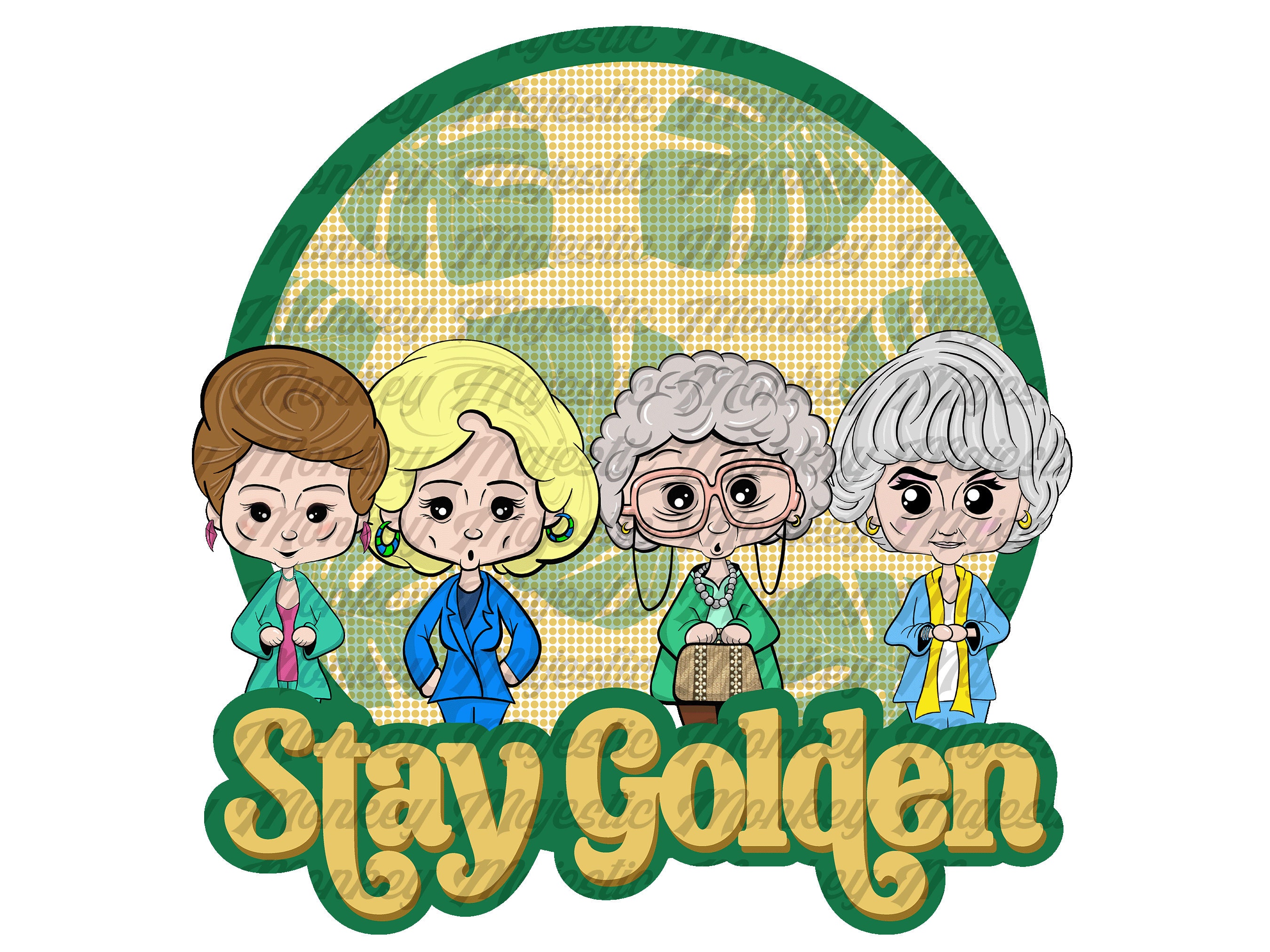 Retro Stay Golden | Golden Girls Sublimation PNG - Etsy