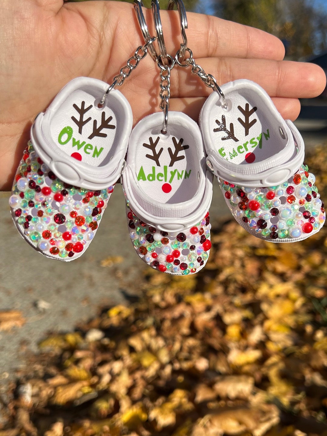 Christmas Keychains, Elf Keychains, Reindeer Keychains, Christmas ...