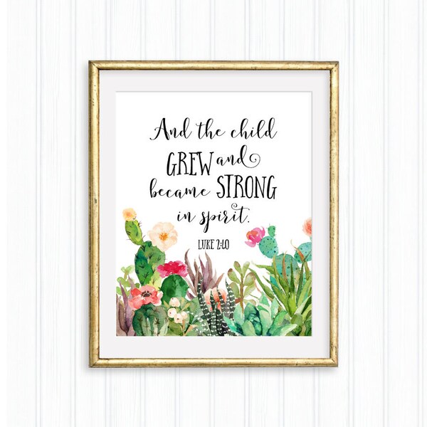 Luke 2 40 - Etsy
