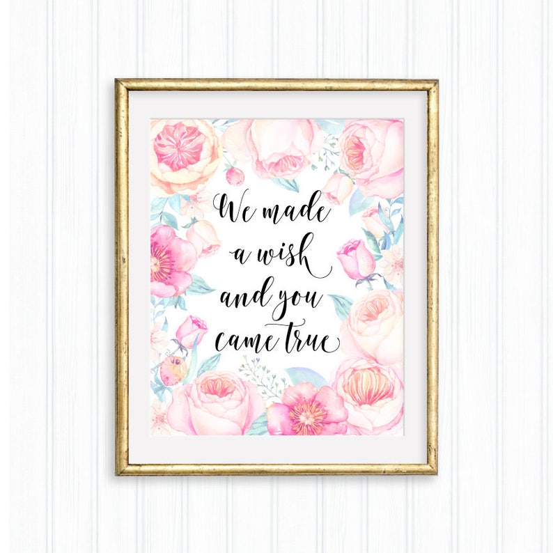 We Made A Wish And You Came True Printable Wall Art Nursery Etsy we-made-a-wish-and-you-came-true-printable-wall-art-nursery-etsy