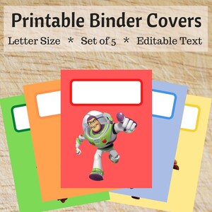Printable Binder Covers Toy Story 4 - Etsy