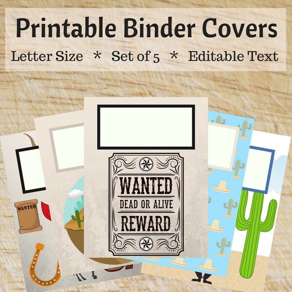 Western Binder Covers - Etsy