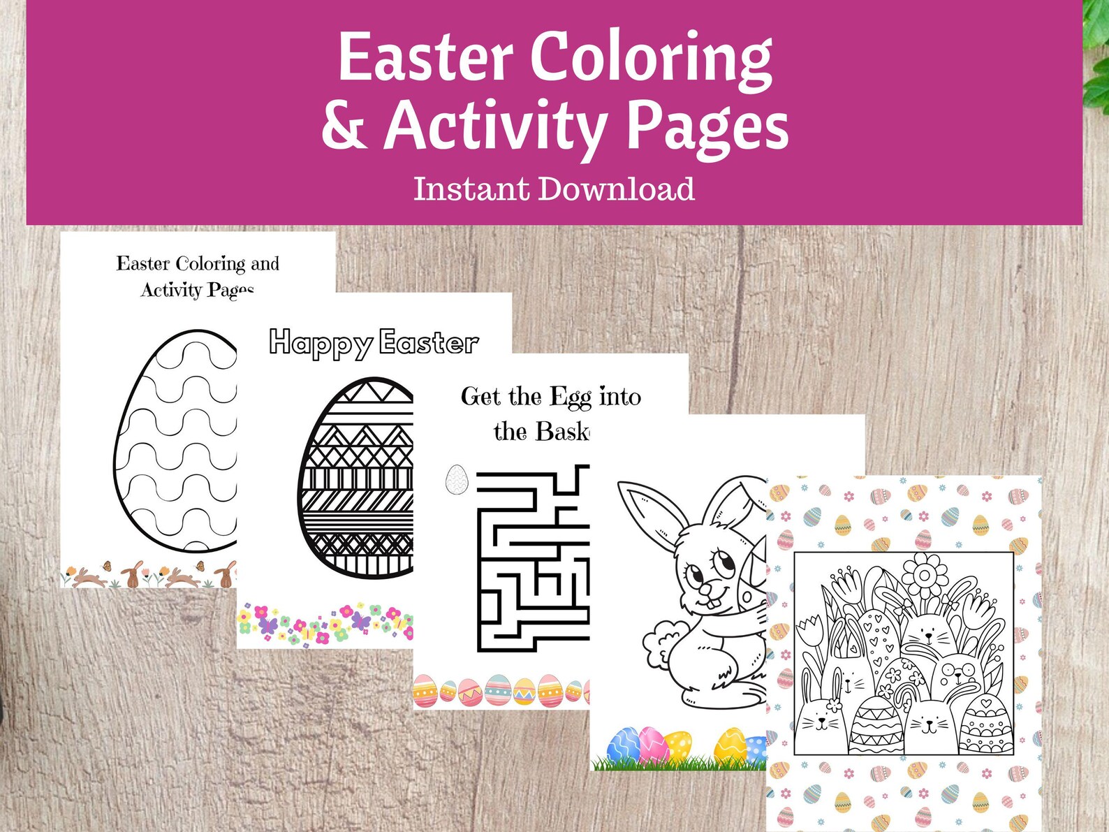 Easter Coloring and Activity Pages - Printable Instant Download - Etsy