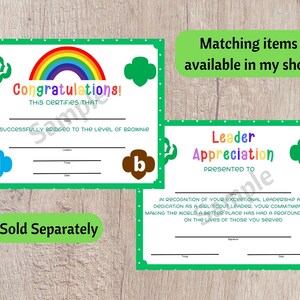 Cadette to Senior Bridging Certificate Girls Scouts Bridging Ceremony ...