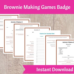 Brownie Making Games Badge Activity Kit Girls Scout Troop Organizer ...