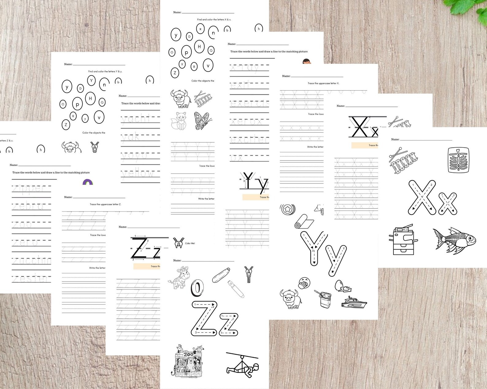 Letter Writing Practice Pages - Printable - Instant Download ...