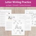 Letter Writing Practice Pages - Printable - Instant Download ...