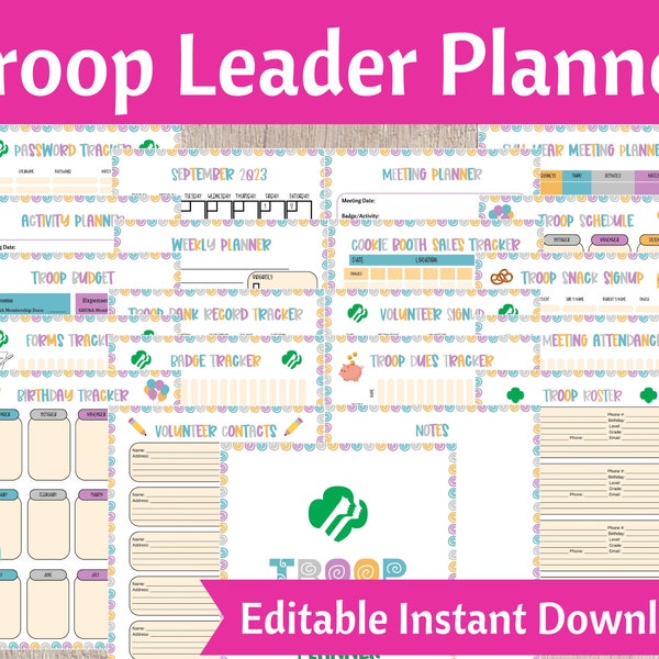 Girl Scout Planner - Etsy