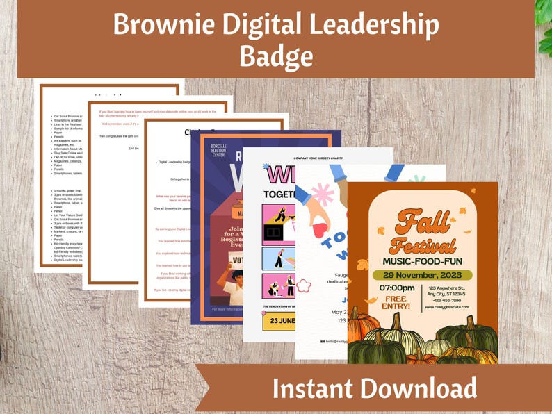 Brownie Digital Leadership Badge Activity Kit | Girls Scout Troop ...