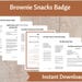 Brownie Snacks Badge Activity Kit | Girls Scout Troop Organizer ...